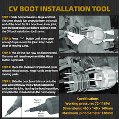 Universal Pneumatic CV Boot Expander Tool, CV Axle Boot Installation T ...